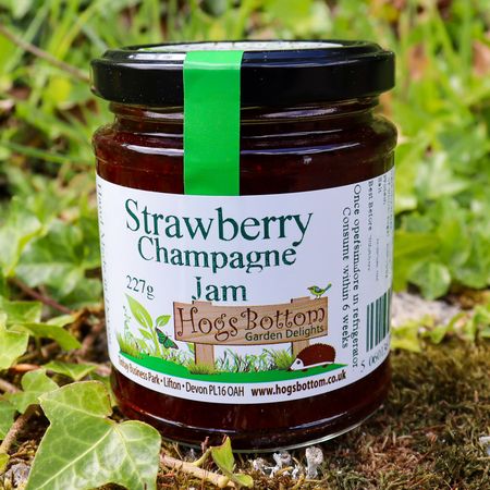 Hogs Bottom Strawberry Champagne Jam 227g | Luxury Local Devon Jam ...