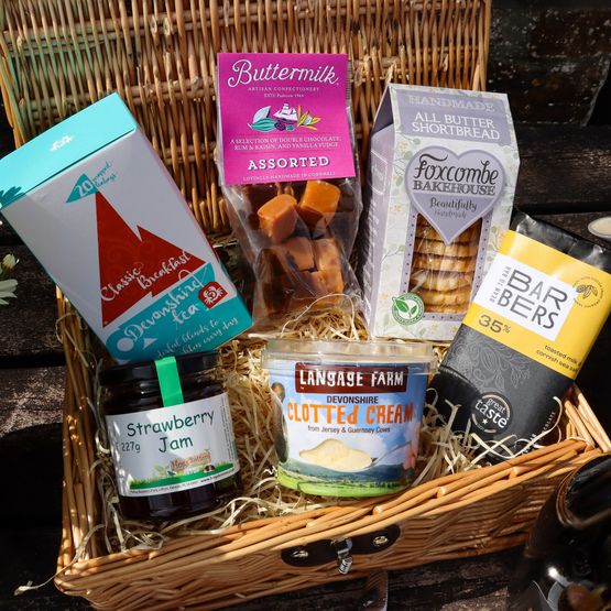 Luxury Cream Tea Hamper with Prosecco | Devon Artisan Food Gifts | Free ...